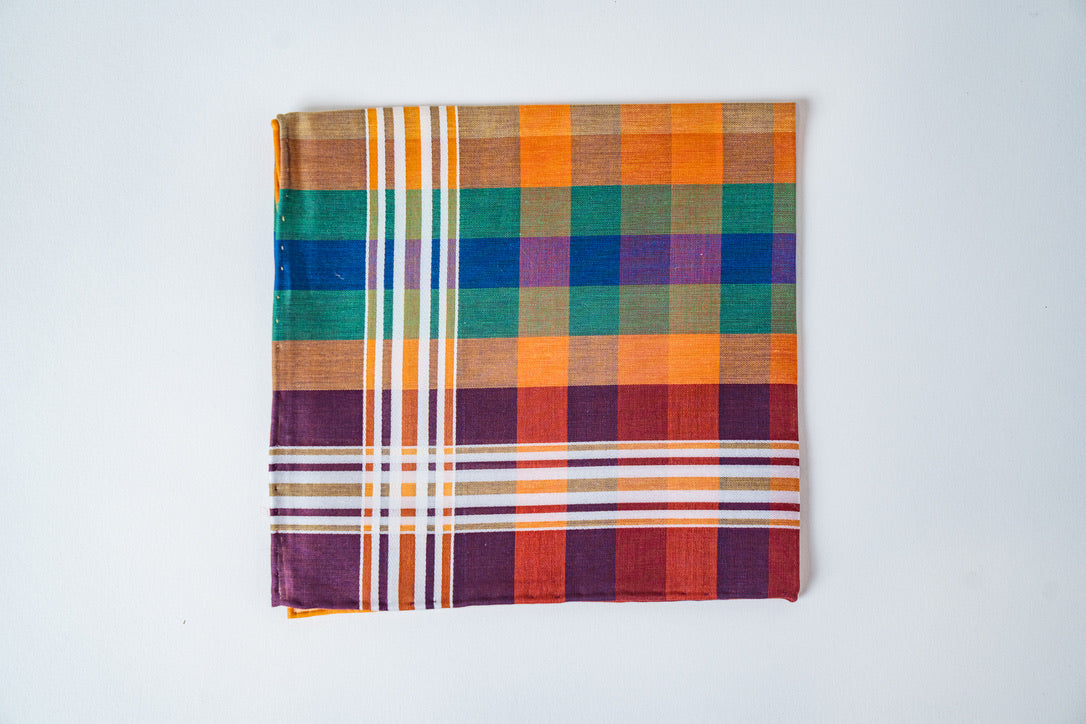 Fine French Pocket Square in Bright Plaid – Crittenden